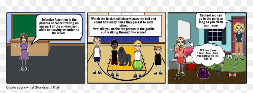 Selective Perception - Cartoon, HD Png Download - 1164x385(#4642303 ...