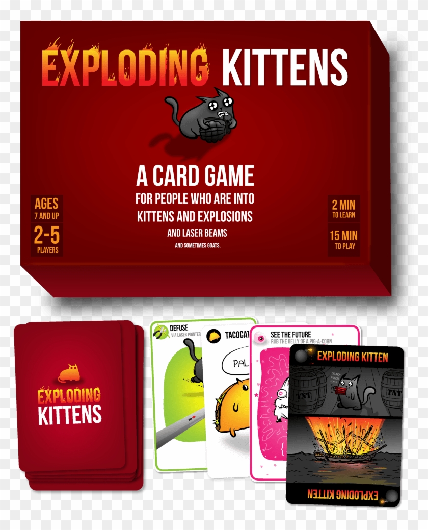 Image Of Exploding Kittens Card Game - Exploding Kittens No Of Cards ...