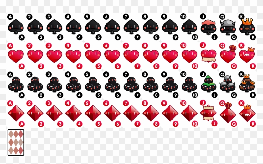 Deck - Deck Of Cards Sprite Sheet, HD Png Download - 1040x600(#4683609 ...