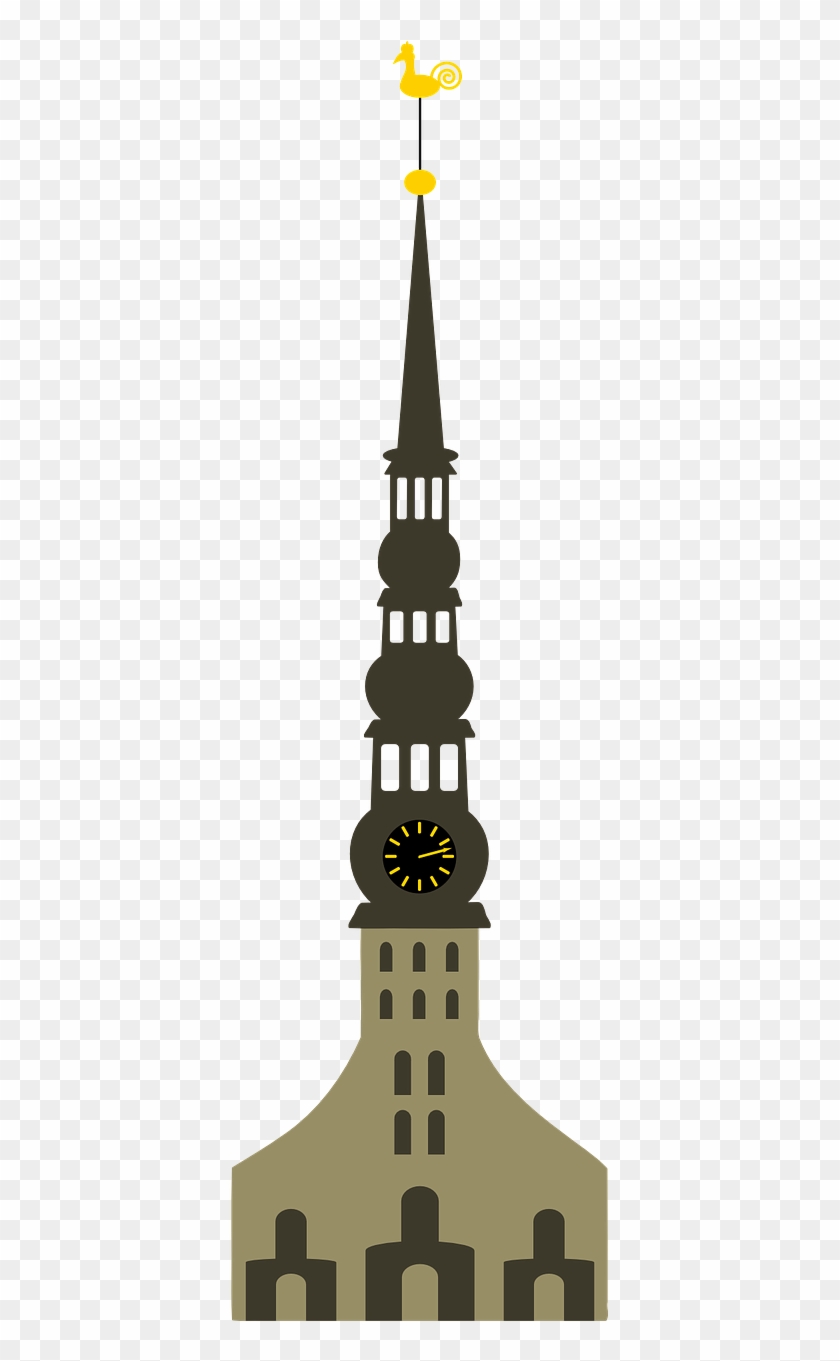Church Vector Spire Symbol - Riga Png, Transparent Png - 640x1280 ...