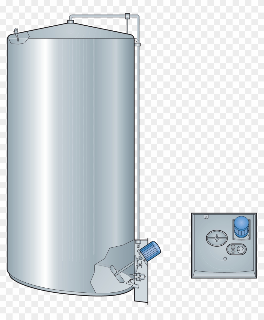 Zoom - Milk Storage Tank Design, HD Png Download - 1200x1402(#4696104 ...