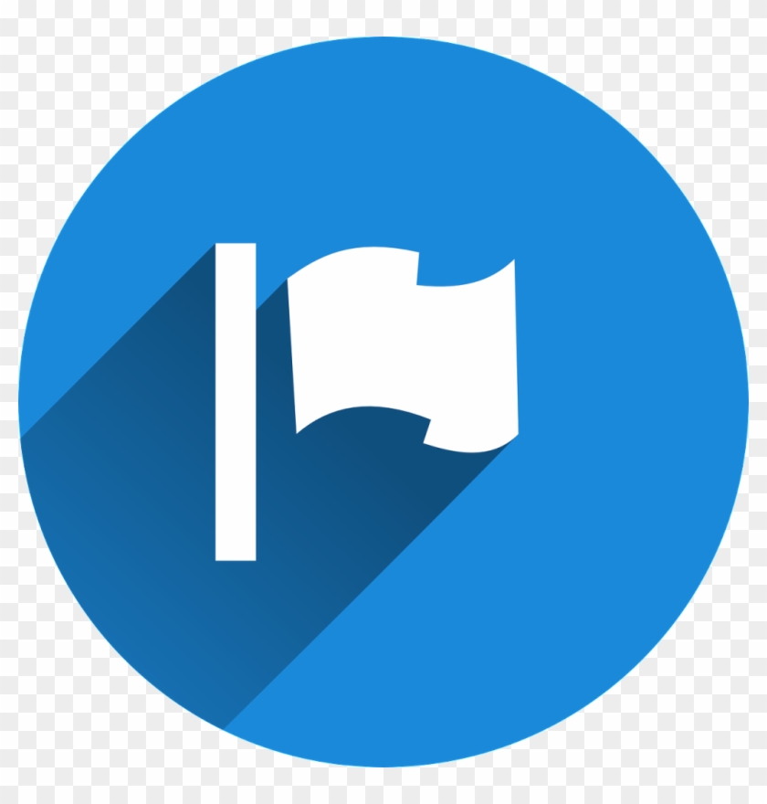 Blue Flag Icon