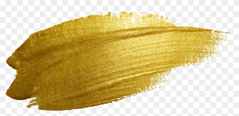 Gold Paint Brush - Gold Paint Splash Png, Transparent Png - 2000x877(#474340) - PngFind