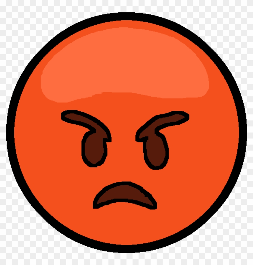 Angry Emoji - Circle, HD Png Download - 1400x1400(#475336) - PngFind