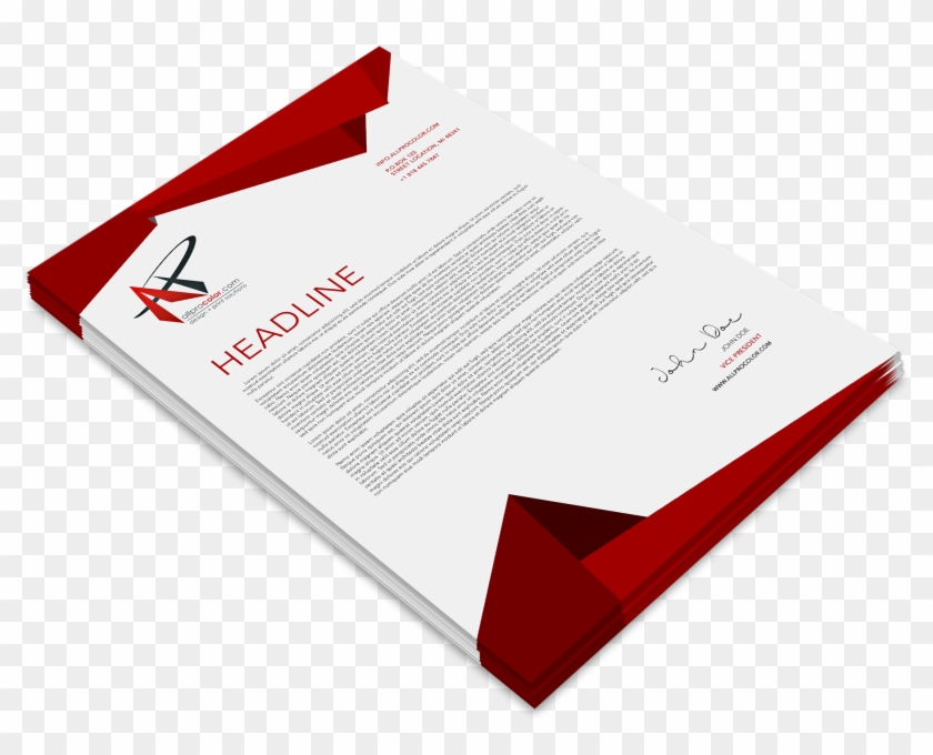 Available Letterhead Paper Or Stock - Letterhead Paper Png, Transparent ...