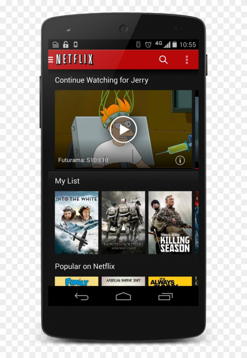 Netflix - Netflix Android, HD Png Download - 800x1147(#4714626) - PngFind