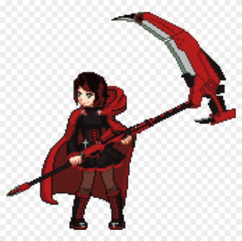 #littleredridinghood #sprite #mugen #freetoedit - Ruby Rose Rwby Pixel ...