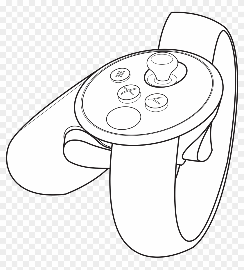 Oculus Touch Controller Line , Png Download - Oculus Touch Controller ...