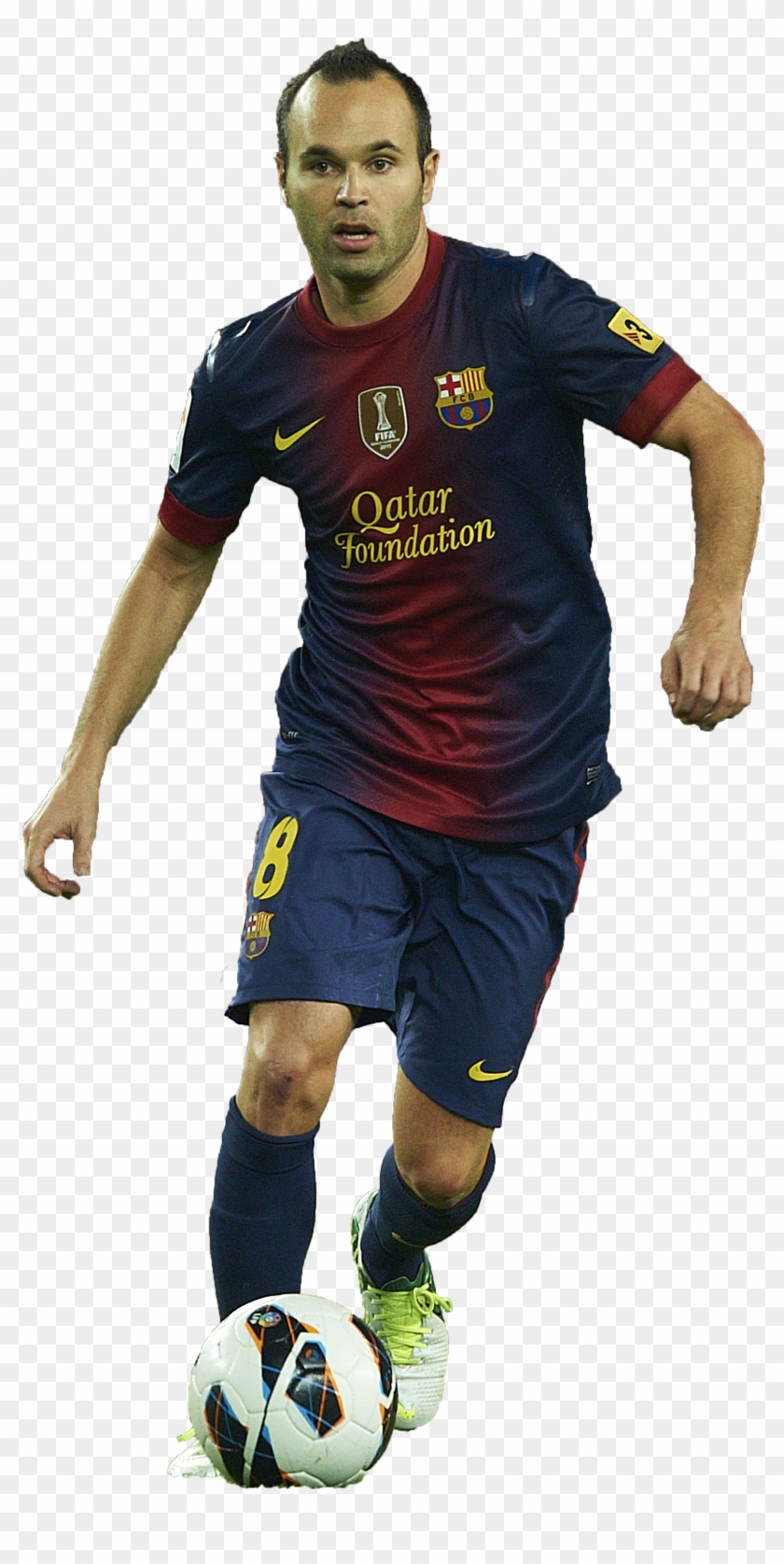 Andres Iniesta - Kick Up A Soccer Ball, HD Png Download - 6096x3500 ...