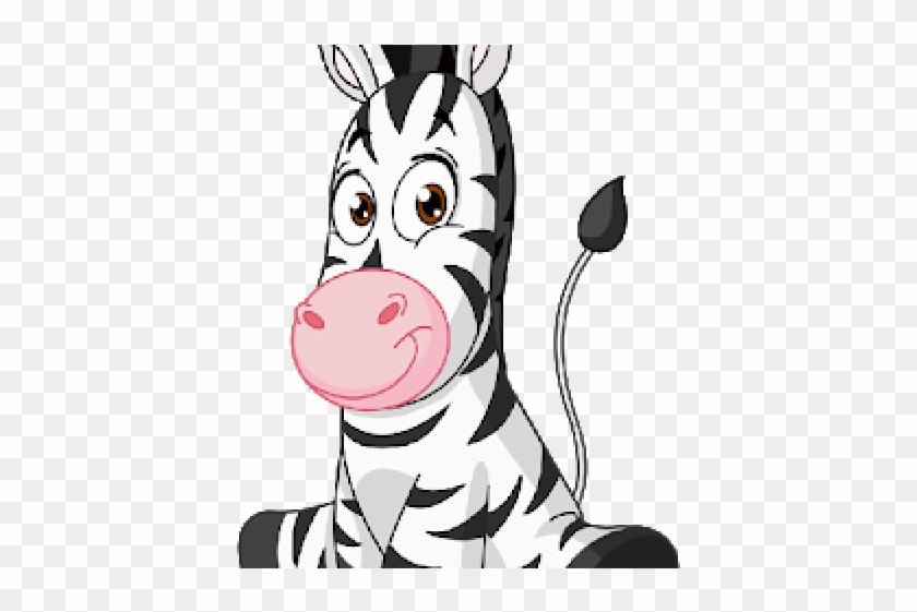 Cute Pink Zebra Cartoon