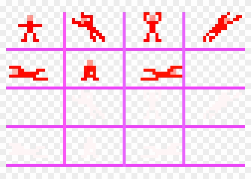 Goalkeeper Pixel Sprite Map - Sprite Goalkeeper, HD Png Download ...