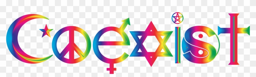 Coexist Symbol Religion Sticker Decal - Coexist Clipart, HD Png ...
