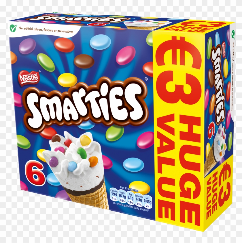 Ice Cream With Multi Coloured Smarties In Fun Formats - Smarties, HD ...