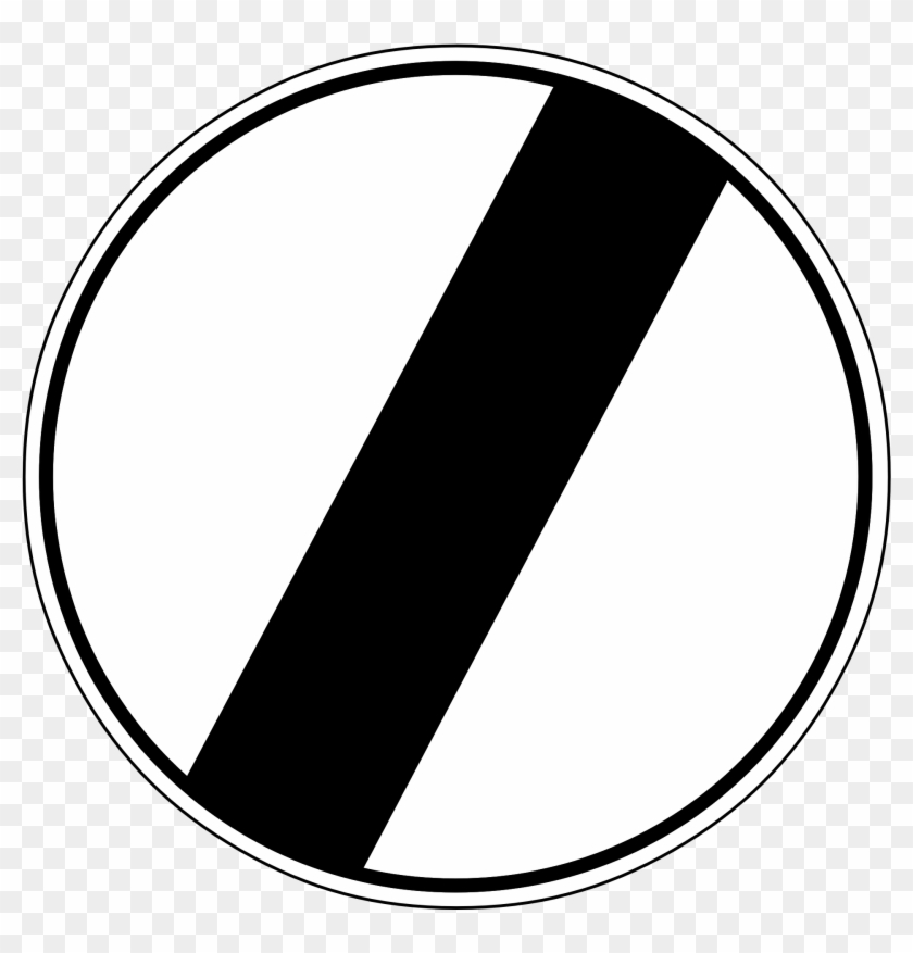 End Of Speed Limit, Traffic Sign - End Of Speed Restriction Sign, HD ...