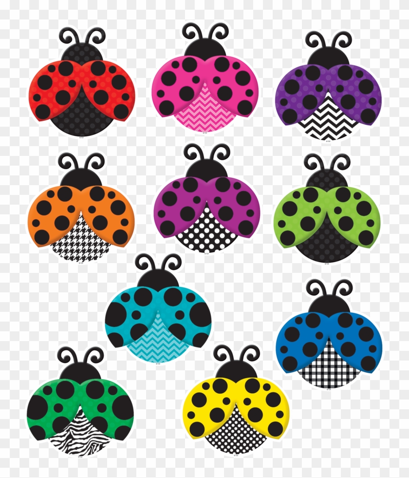 Tcr5414 Colorful Ladybugs Accents Image - Colorful Ladybugs, HD Png ...