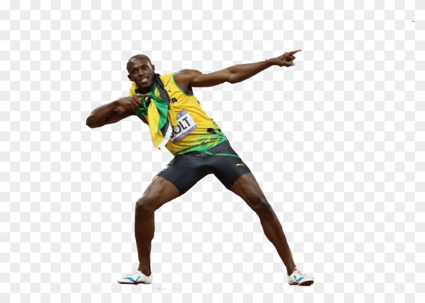 Usain Bolt Sideview - Usain Bolt White Backgrounds, HD Png Download ...