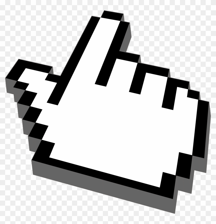 Mouse Cursor Click Clipart Gif - Hand Cursor, HD Png Download - 600x593 ...