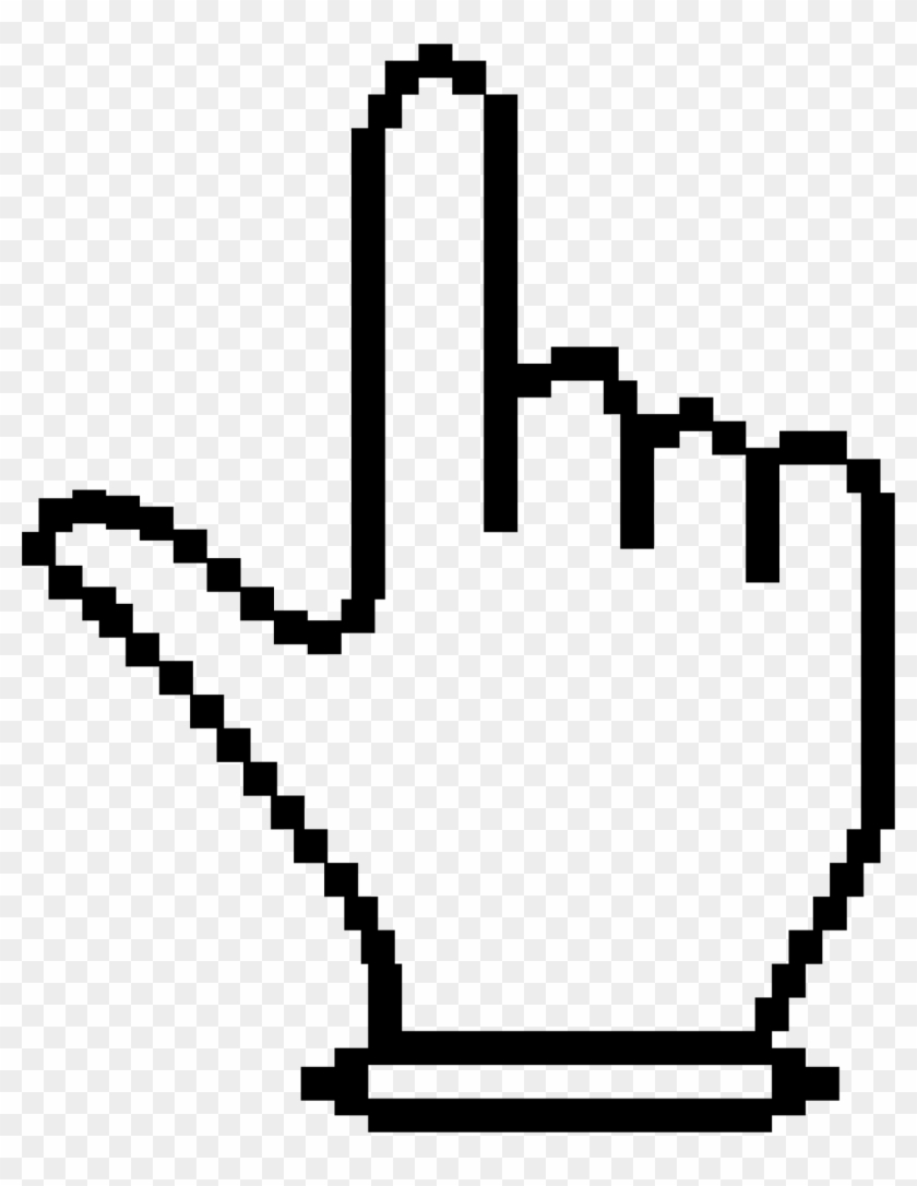 Click Hand Png Black - 8 Bit Key Transparent, Png Download - 1510x1882 ...