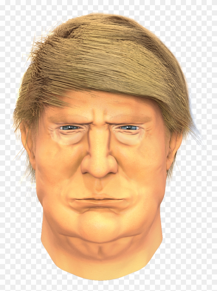 Donald Trump Head Sculpt - Close-up, HD Png Download - 1920x1063 ...