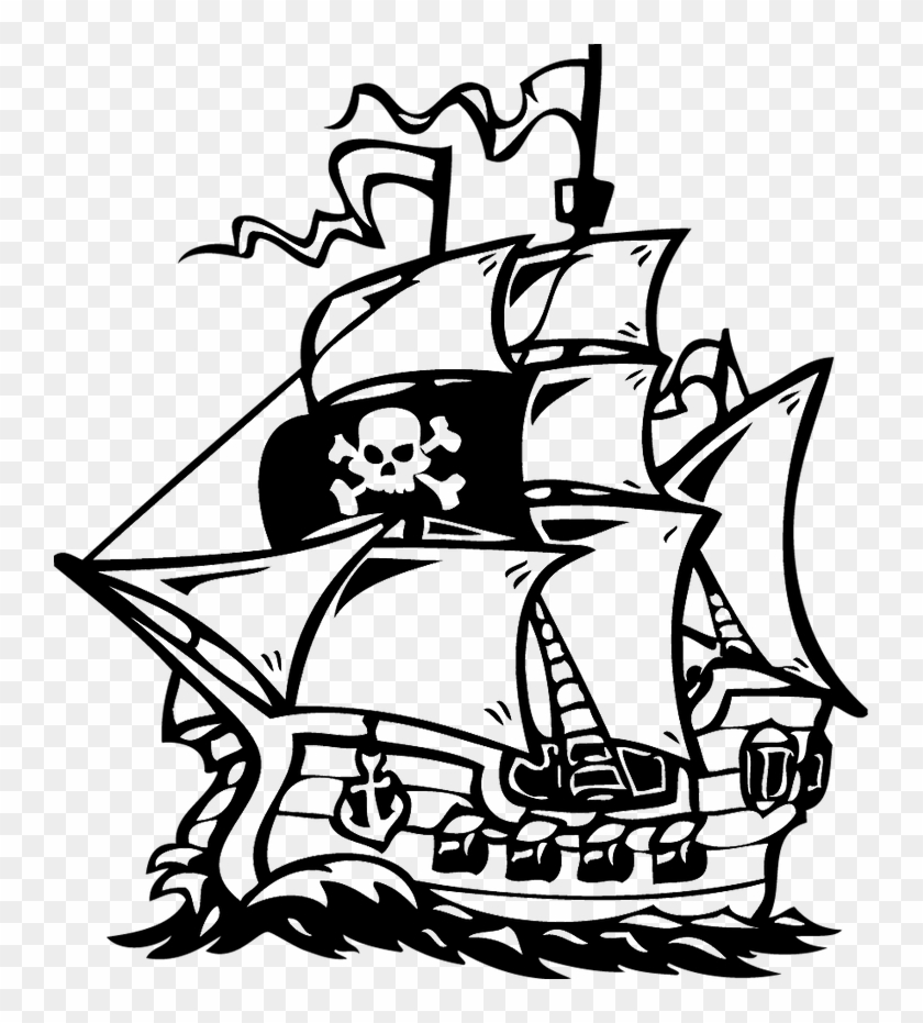 Pirate Ship Outline