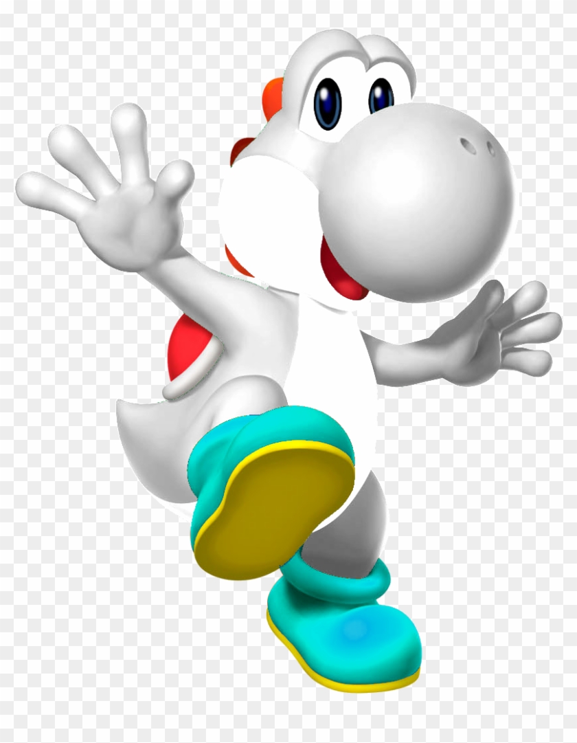 3849048 - Super Mario White Yoshi, HD Png Download - 915x1056(#489392 ...