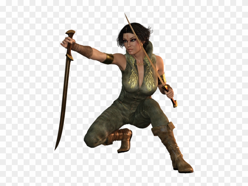 Woman, Sword, Fight, Amazone, Warrior, Heroine, Fantasy, HD Png ...