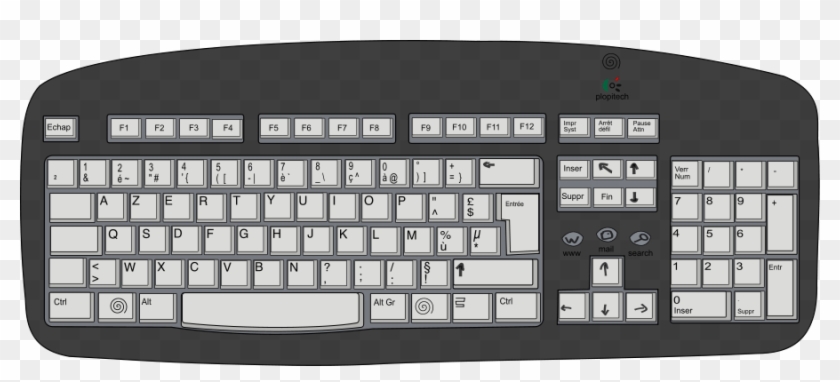 Keyboard Vector - Keyboard Clipart, HD Png Download - 900x367(#4844251 ...