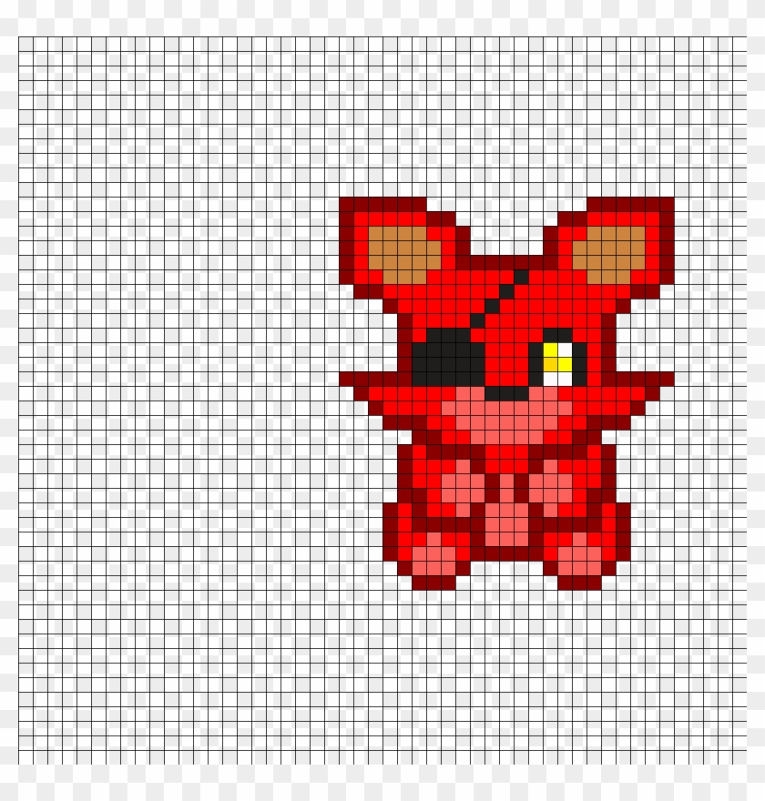 Awesome Foxy Plush Fnaf Perler Bead Pattern - Fnaf Perler Beads Pattern ... Awesome Foxy Plush Fnaf Perler Bead Pattern - Fnaf Perler Beads Pattern ...