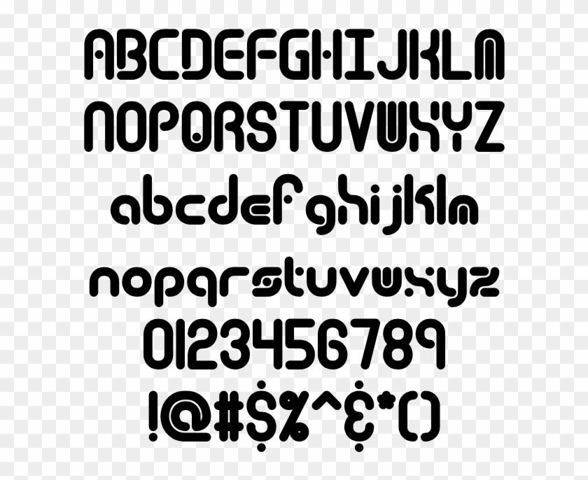 Techno Techno Overload Example - Bubble Font, HD Png Download - 613x628 ...