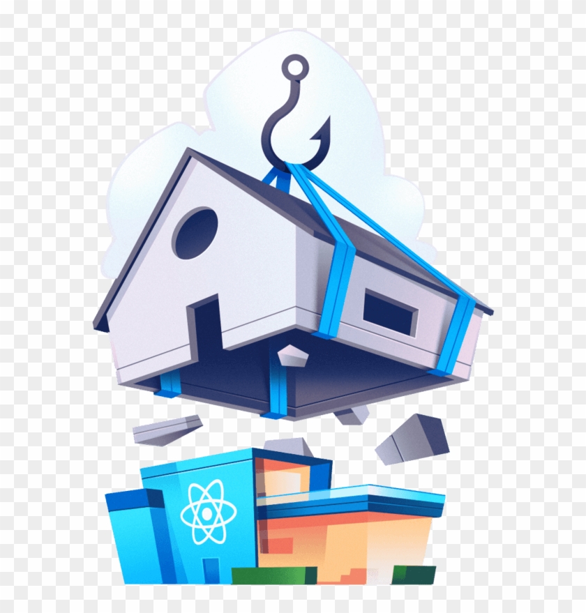 Illustration For Simplify React Apps With React Hooks - Cartoon, HD Png ...