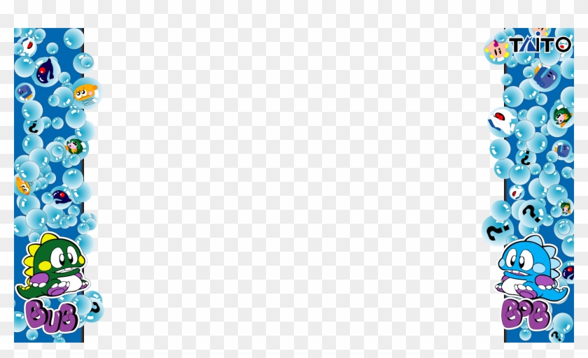 Bubble Bobble Overlay - Bubble Bobble Arcade Bezel, HD Png Download ...