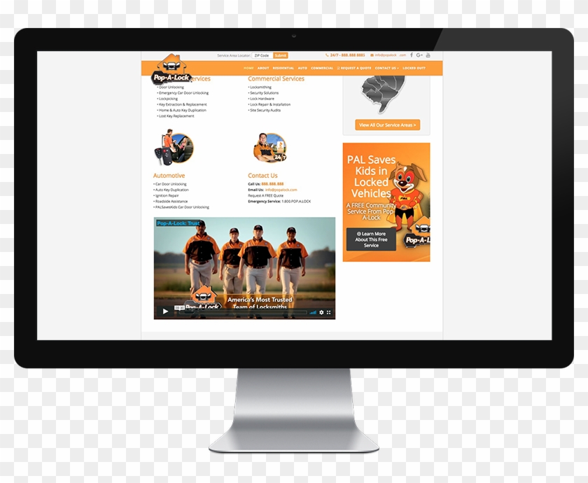 Custom Website - Computer Screen Simple, HD Png Download - 800x610 ...