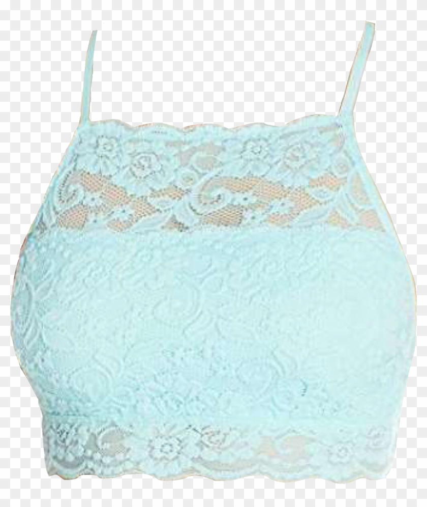 Blue Top Polyvore Moodboard Filler Blue Tops, Overlays, - Lace, HD Png ...