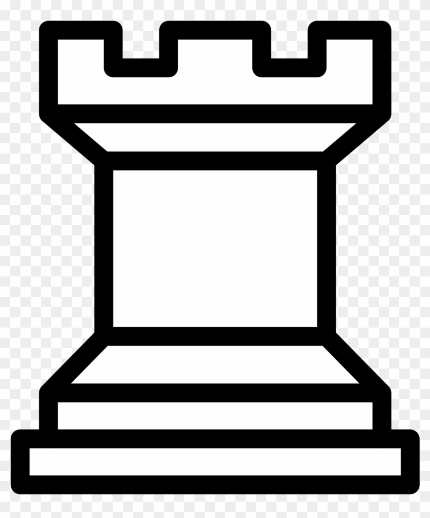 New Svg Image - Rook Chess Piece Drawing, HD Png Download - 2000x2000 ...