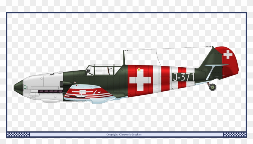 Bf 109 E3 Swiss Air Force - Switzerland Messerschmitt Bf 109, HD Png ...