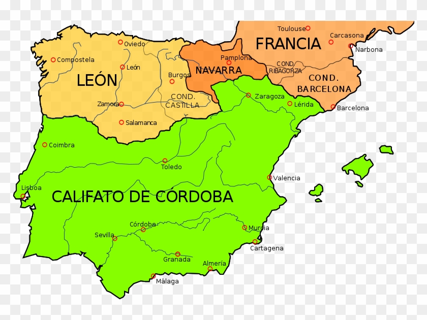 Map Of The Iberian Peninsula In - Peninsula Iberica Map, HD Png ...