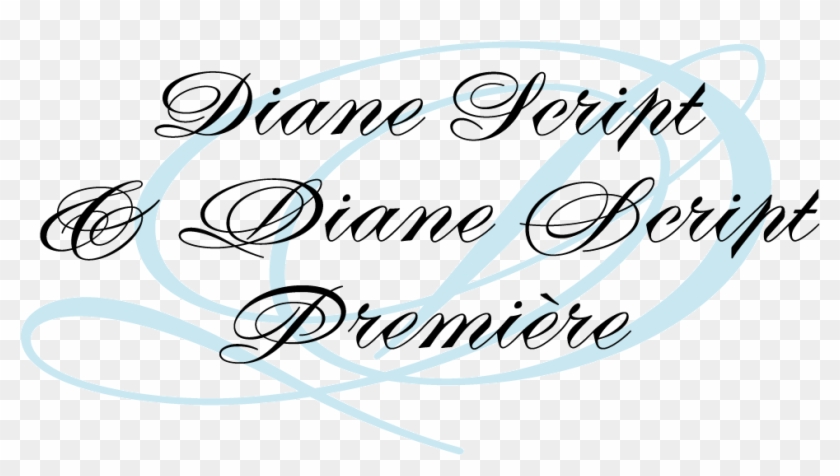 Diane Script And Diane Script Premiere - Diane Script, HD Png Download ...