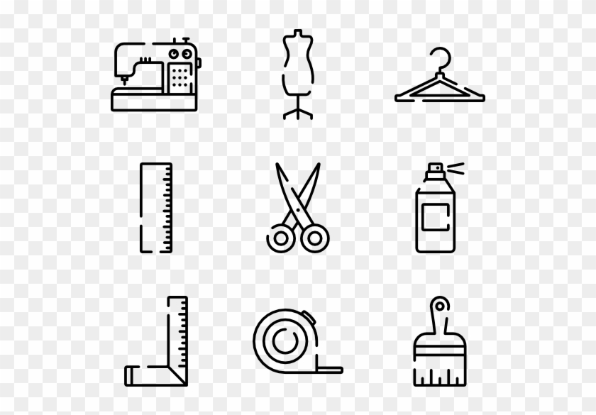 Sewing - Line Art, HD Png Download - 600x564(#4954752) - PngFind