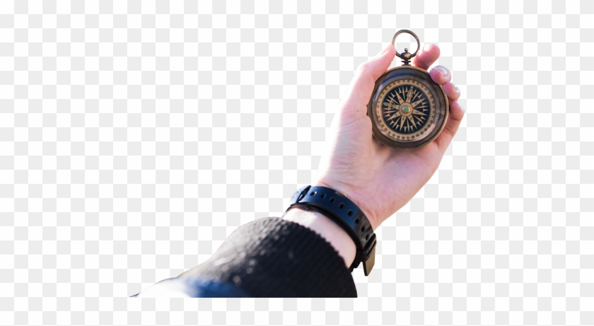 Person Holding Compass, HD Png Download - 800x533(#4982889) - PngFind