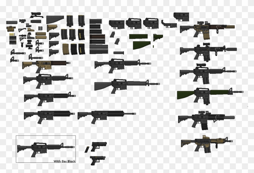 M4 Carbine Kit - Mega Man Wily Wars Roll Sprite, HD Png Download ...
