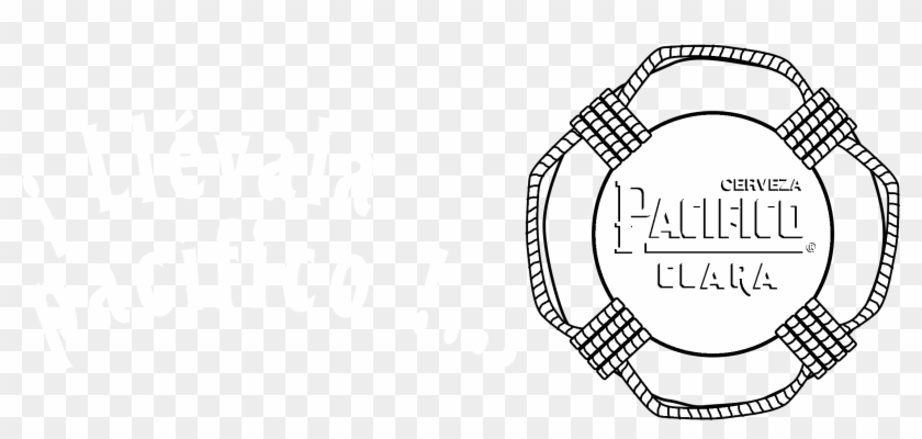 Pacifico Clara Logo Black And White - Circle, HD Png Download ...