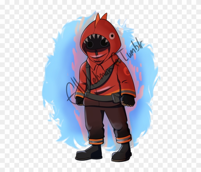 Chibi Commission Of Pyro From Tf2 - Tf2 Pyro Chibi Png, Transparent Png ...