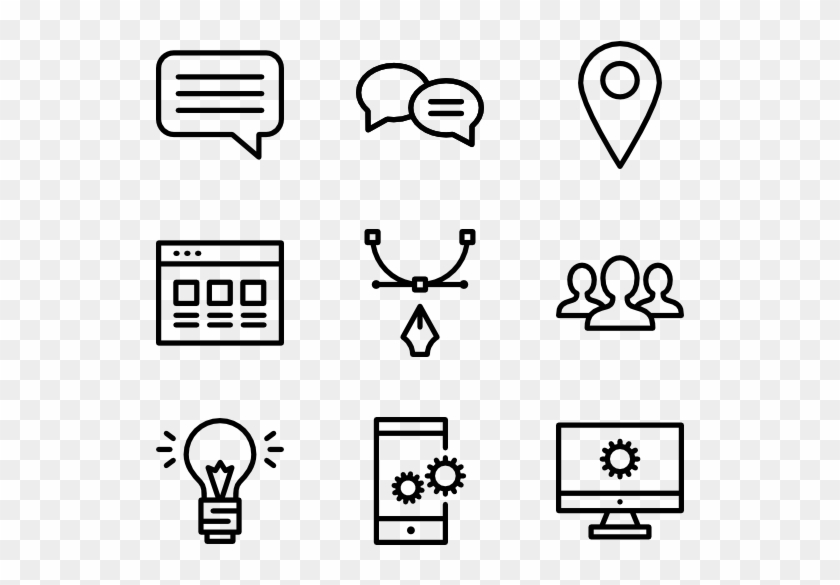 Web Design - Web Design Line Icon, HD Png Download - 600x564(#52092 ...