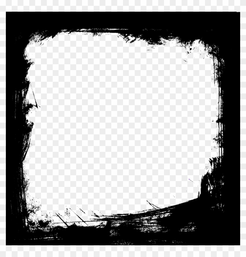 Square Grunge Frame Transpa Onlygfx Com Png Brusheezy - Marco Dark Png ...