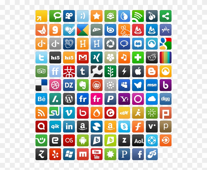 Free Icons Png - Social Network App Icons, Transparent Png - 560x616 ...