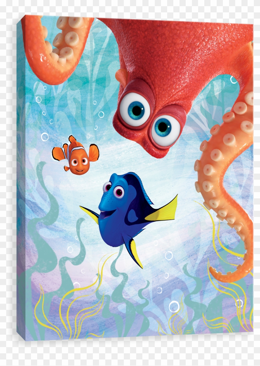 Finding Dory Hank Peeking & Friends Gallery Wrapped - Hank Finding Dory ...