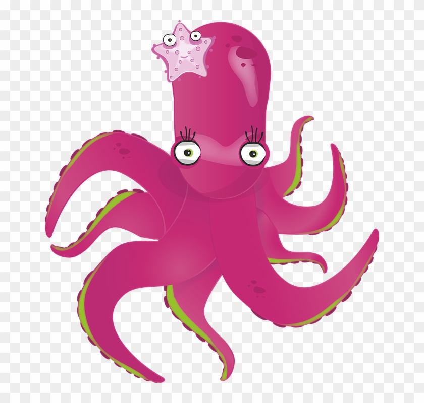 Pink Octopus Png - การ์ตูน ปลาหมึก Png, Transparent Png - 662x720 ...