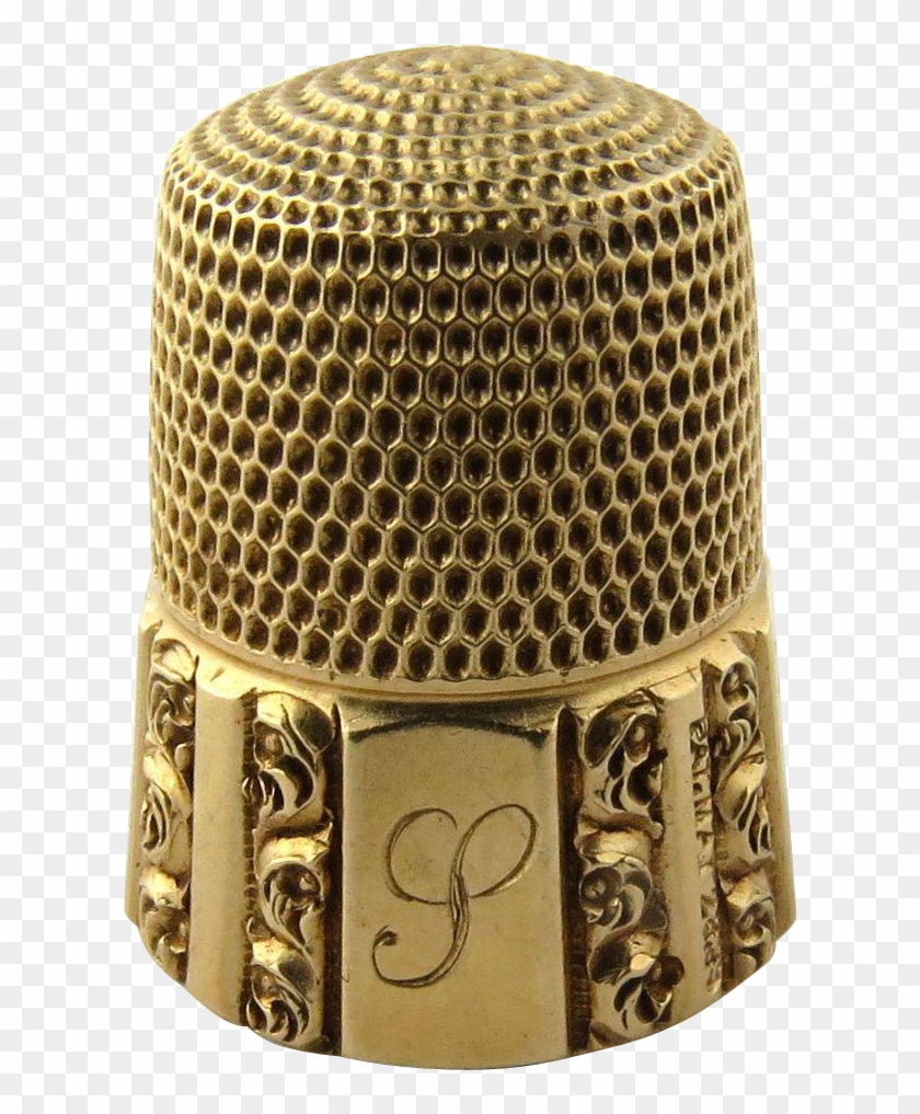 Antique 14k Yellow Gold Thimble Size - Chair, HD Png Download - 936x936 ...