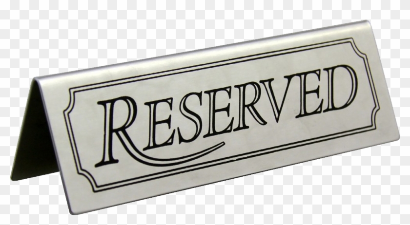 Reserved Table Sign - Reserved Table Sign Png, Transparent Png ...