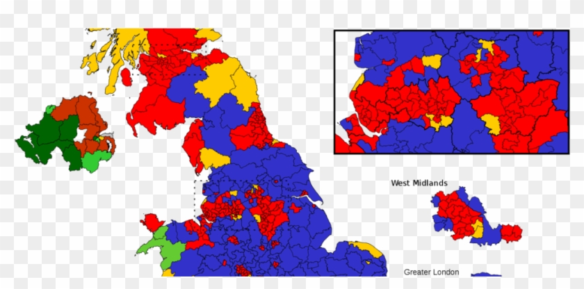 Pin It On Pinterest - Uk Map By Political Party, HD Png Download ...